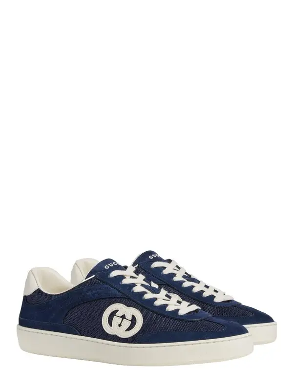 Gucci Interlocking G Low-top Sneakers - Blue