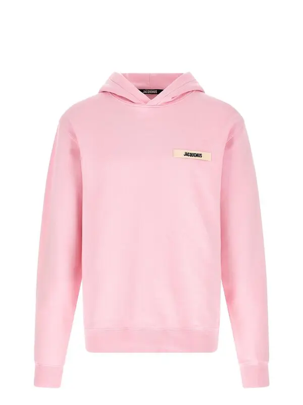 Jacquemus The Gros Grain Long-sleeve Hoodie - Pink