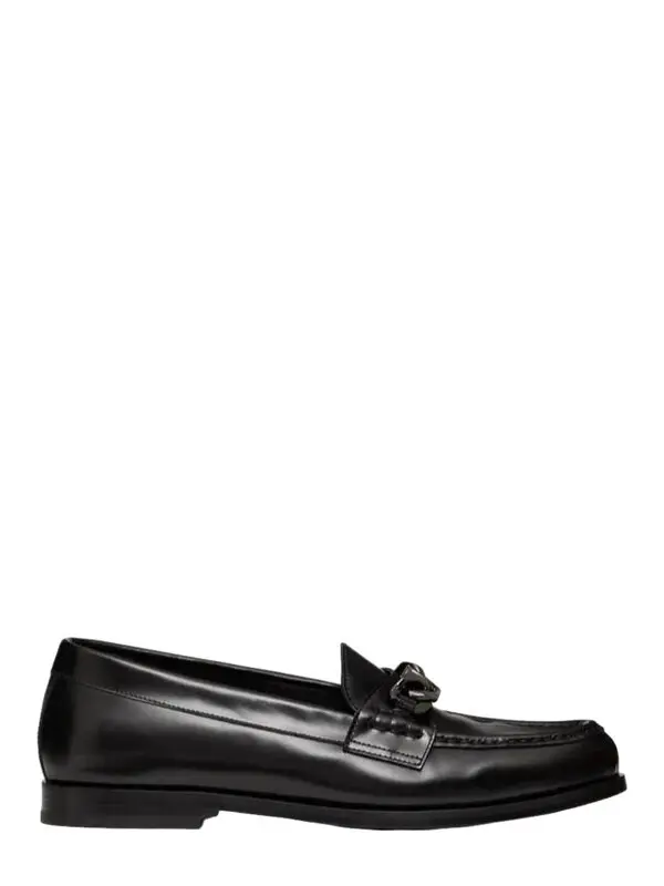 Valentino Garavani Vlogo Signature Slip-on Loafers - Black