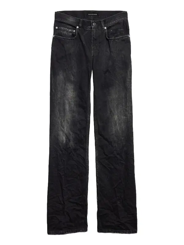 Balenciaga Wide-leg Jeans - Black