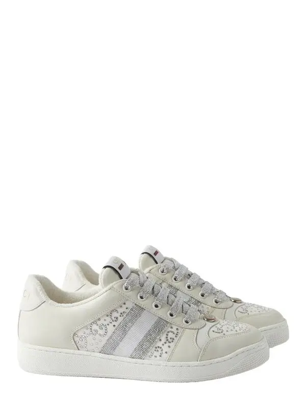 Gucci Screener Sneakers - Light Gray