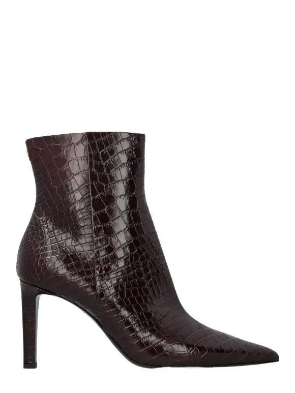 JIMMY CHOO Frankie Pointed Toe Ankle Boots - Black