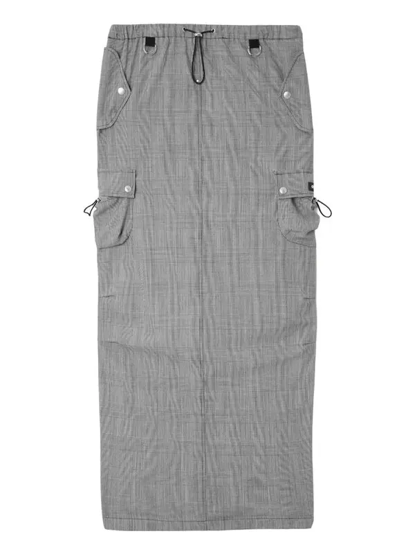 Coperni Plaid Maxi Skirt - Gray