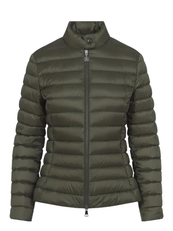 Moncler Igelle Zip-up Short Padded Jacket - Olive Green