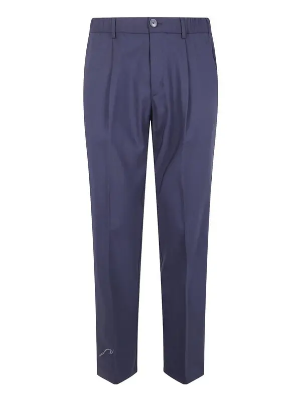 Herno Pleated-front Trousers - Blue