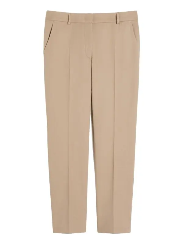 Max Mara Vite Belt-loop Tailored Trousers - Camel