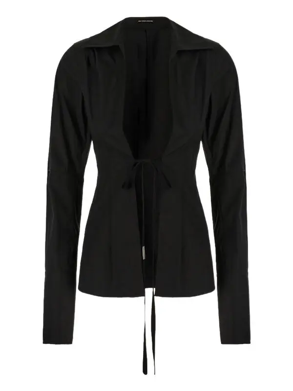 ANN DEMEULEMEESTER Linsey Drawstring Shirt - Black