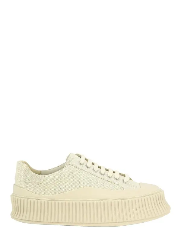JIL SANDER Panelled Round-toe Sneakers - Nude