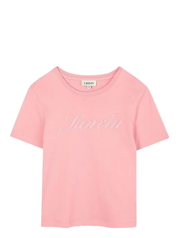 LANVIN Crew Neck T-shirt - Pink