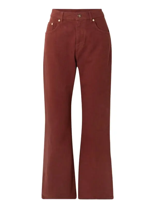 Gabriela Hearst High-waisted Flare Jeans - Wine Red