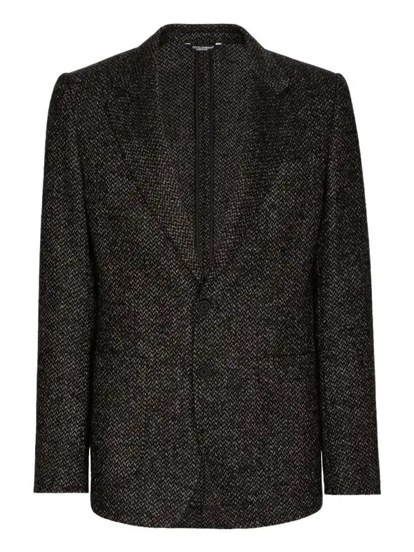 Dolce & Gabbana Dolce Gabbana Single-breasted Blazer - Black