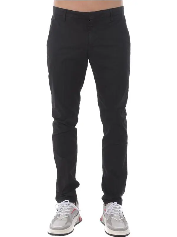 DONDUP Slim-fit Chino Trousers - Black