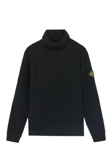 Stone Island Compass Badge Sweater - Black