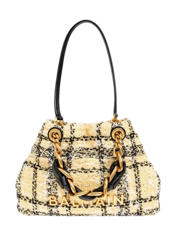 Balmain Soft Cabas Small Shopping Bag - Nude