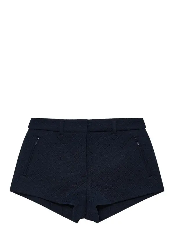 Casablanca Monogram Jacquard Shorts - Black