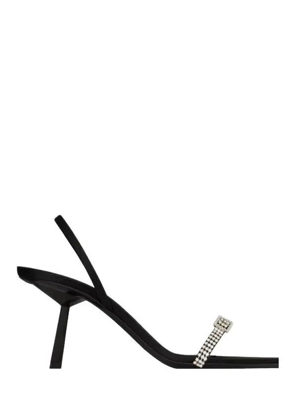 Saint Laurent Rendez-vous Slingback Sandals - Black