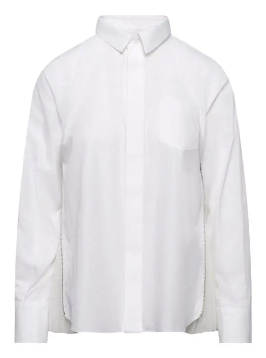 Sacai Button-up Long-sleeved Shirt - White