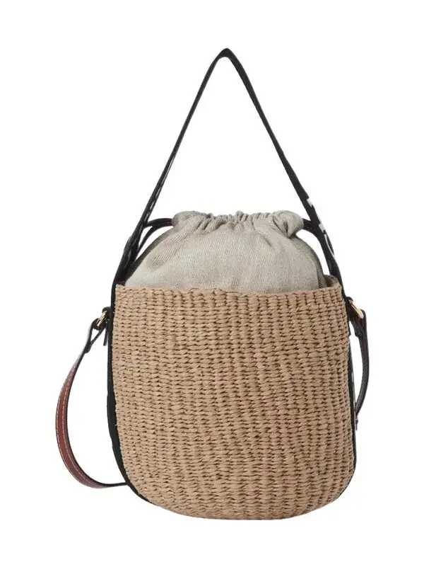 Chloé Woody Small Basket Bag - Nude