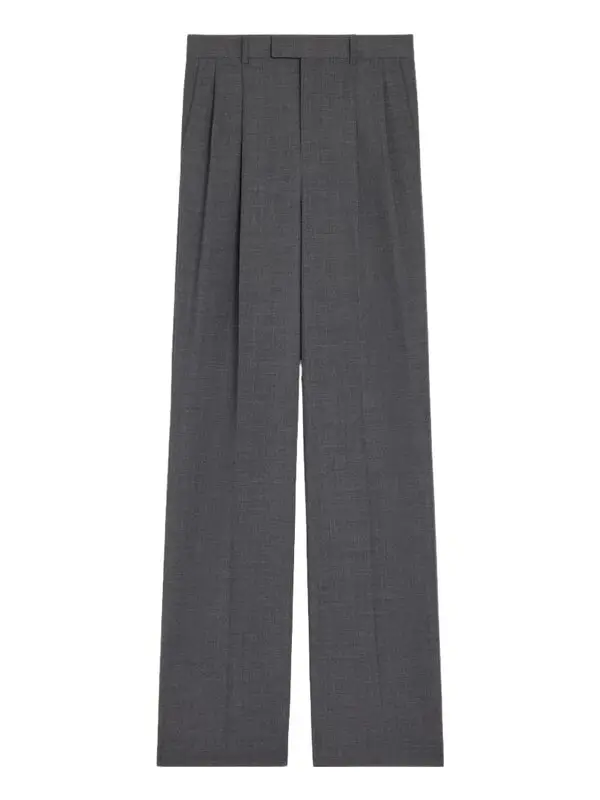 Celine Jazz Trousers In Mohair Wool - Black