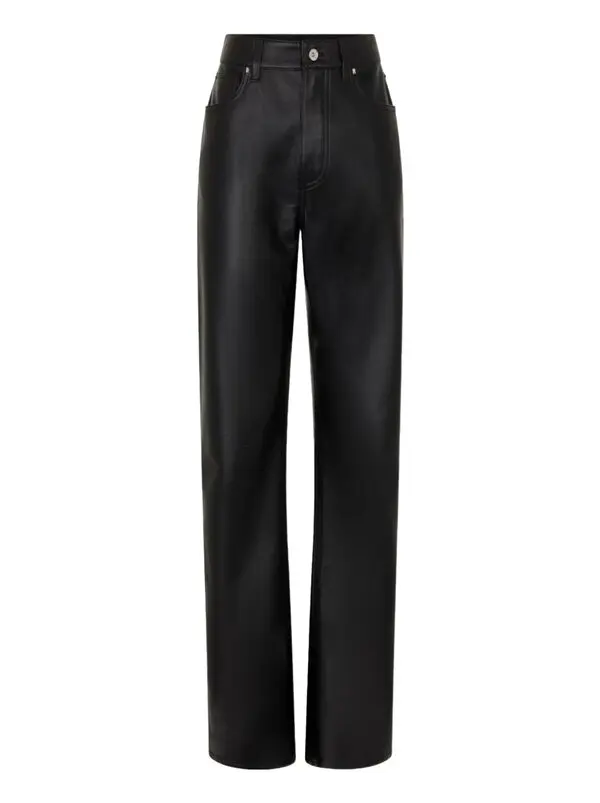Rabanne Leather Trousers - Black