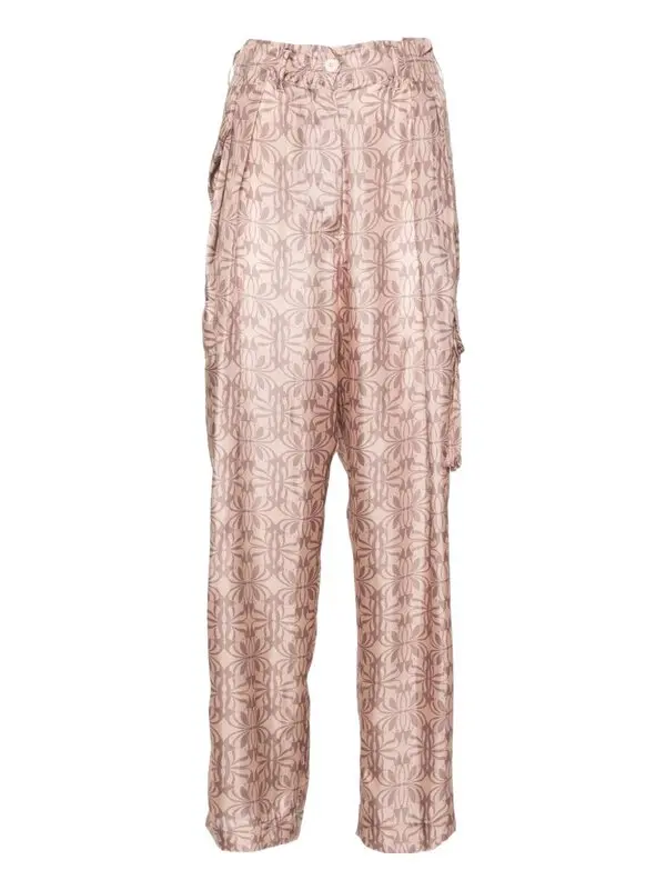 Dries Van Noten Printed Belt-loop Casual Pants - Nude
