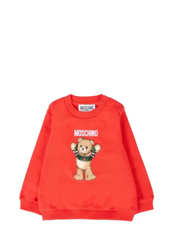 Moschino Bear Print Sweatshirt - Orange