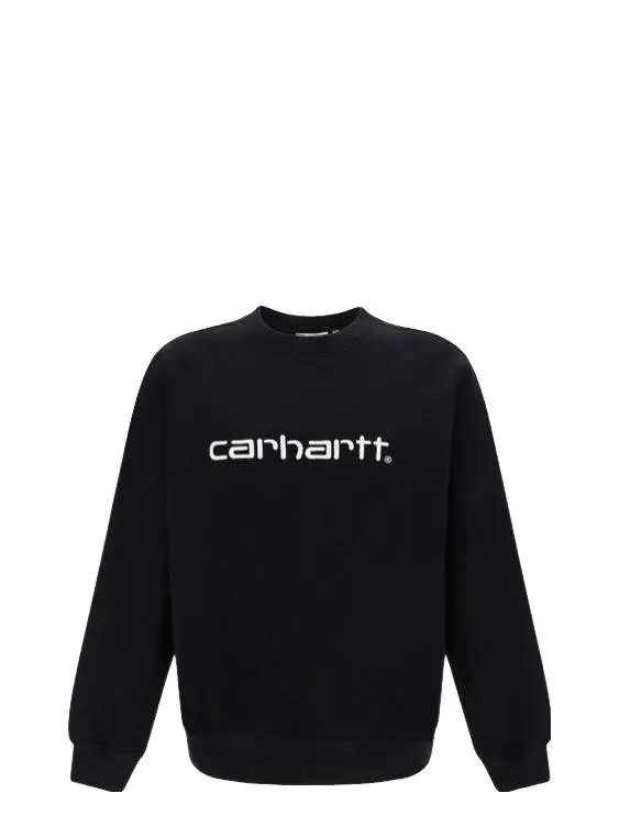 Carhartt Work In Progress Crewneck Sweatshirt With Embroidered Logo - Black