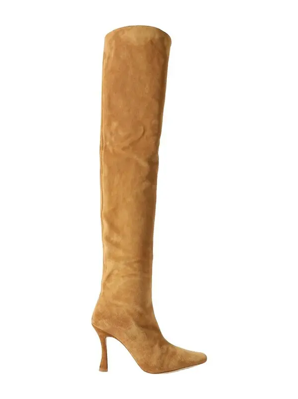 Staud Over The Knee Boots With Trumpet Heels - Brown