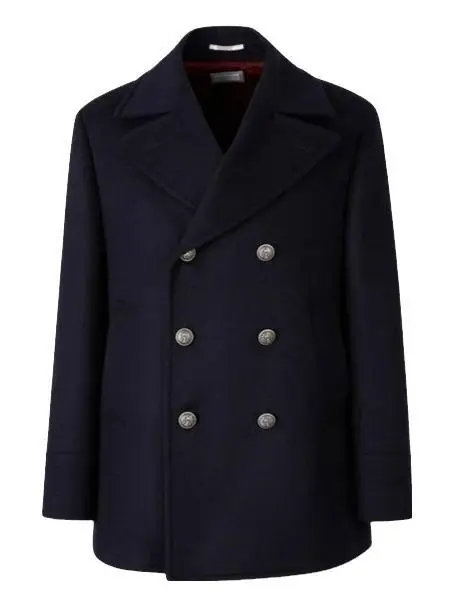 Brunello Cucinelli Double-breasted Coat - Black