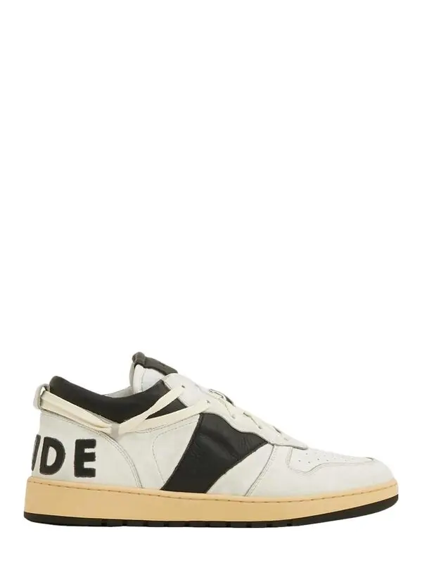 Rhude Logo-lettering Lace-up Sneakers - White