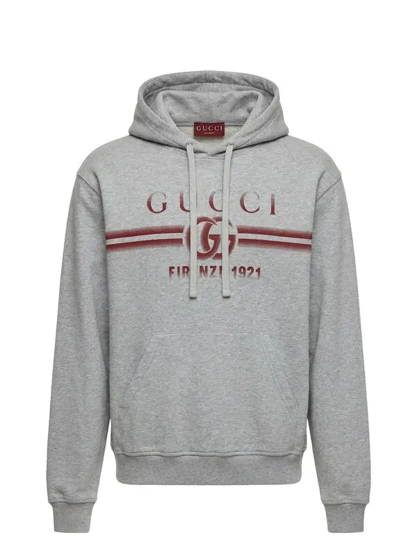 Gucci Jersey Hooded Sweatshirt - Grey
