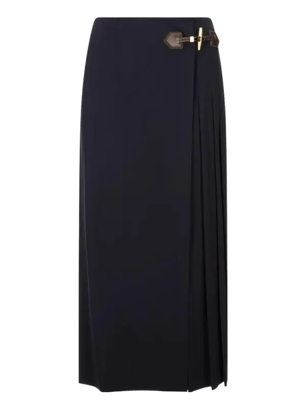 Moschino Midi Skirt With High Waist - Blue