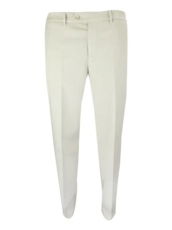 Brunello Cucinelli Italian Fit Gabardine Trousers - Beige