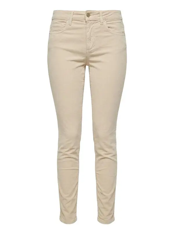 Liu Jo Zippered Five-pocket Jeans - Nude