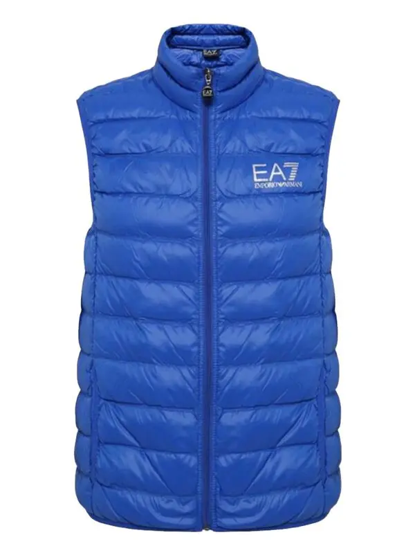 EA7 Quilted Down Vest - Blue