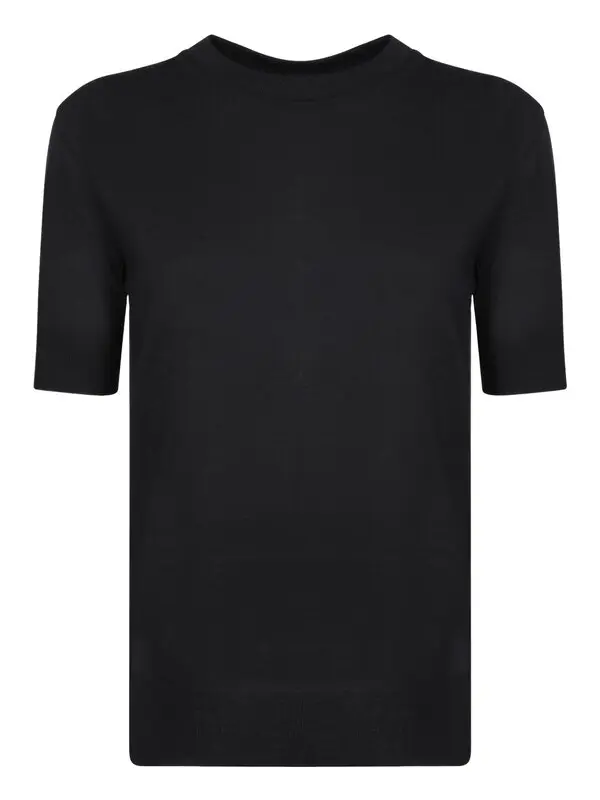 Herno Crewneck Knitted Top - Black
