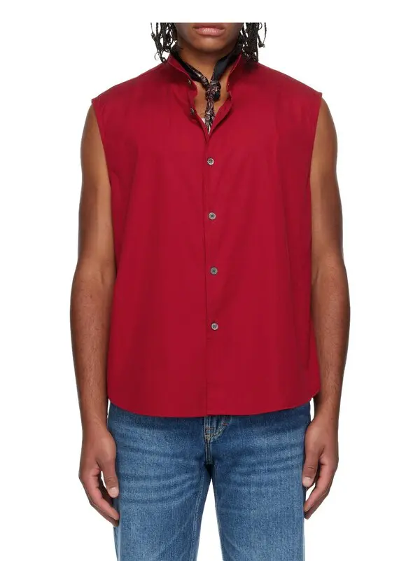 Our Legacy Sleeveless Wing Shirt - Red