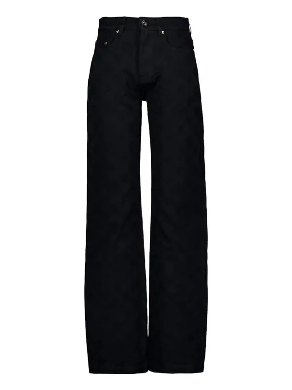 Casablanca Monogram Jacquard Jeans - Black