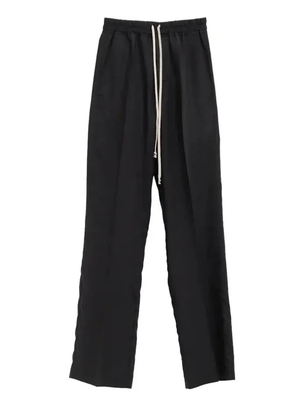 Rick Owens Drawstring Regular Fit Trousers - Black