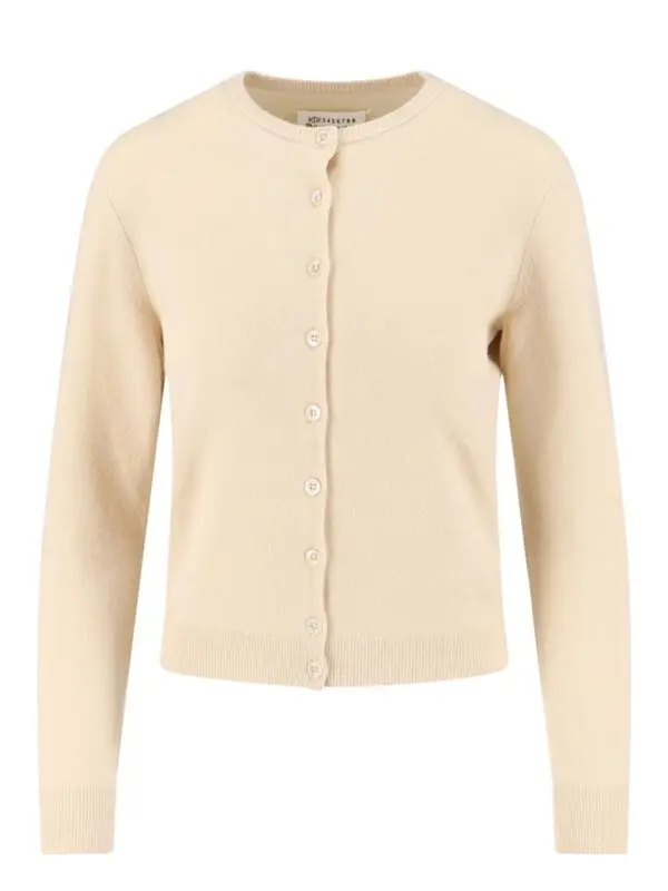 MAISON MARGIELA Virgin Wool Cardigan - Beige