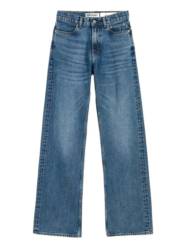 Our Legacy Wata Cut Straight Jeans - Blue