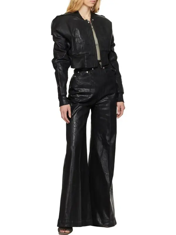 Rick Owens Wide-leg Jeans - Black