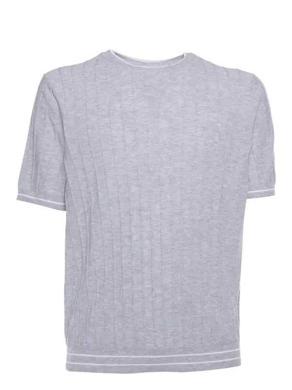 Peserico Ribbed T-shirt - Gray