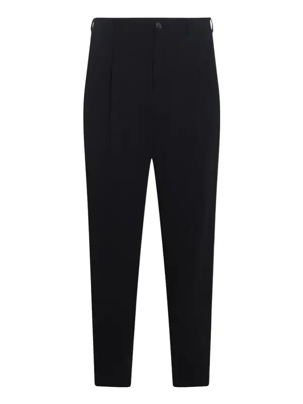 Giorgio Armani Single-pleat Tailored Trousers - Black