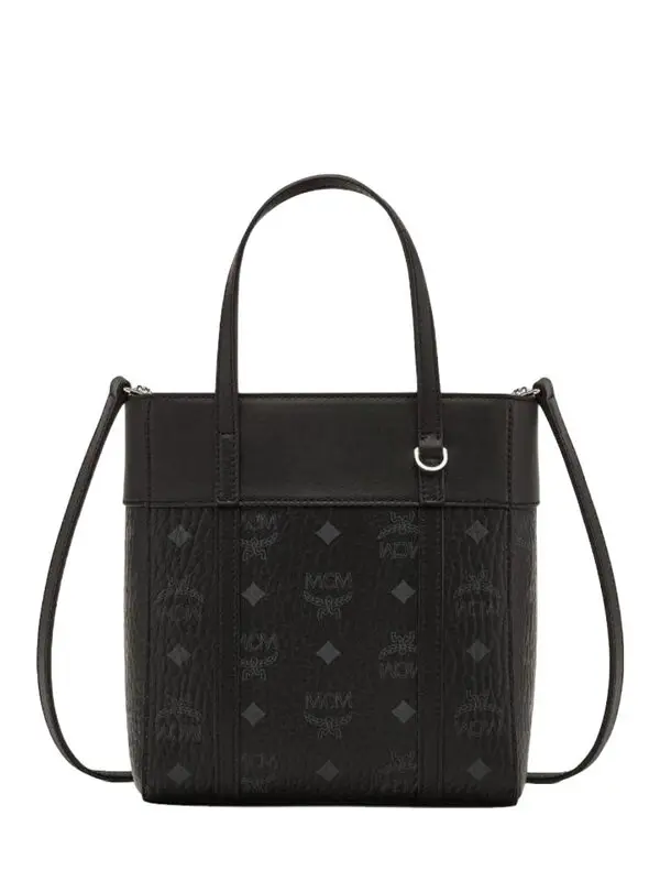 Mcm Logo Shoulder Bag - Black
