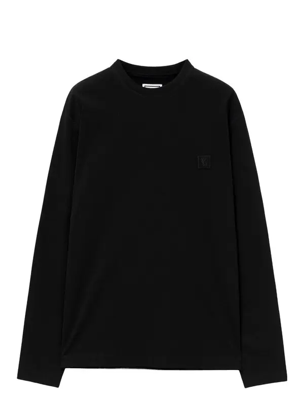 WOOYOUNGMI Logo Patch Crewneck T-shirt - Black
