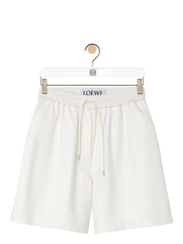 Loewe Nappa Lambskin Shorts - White