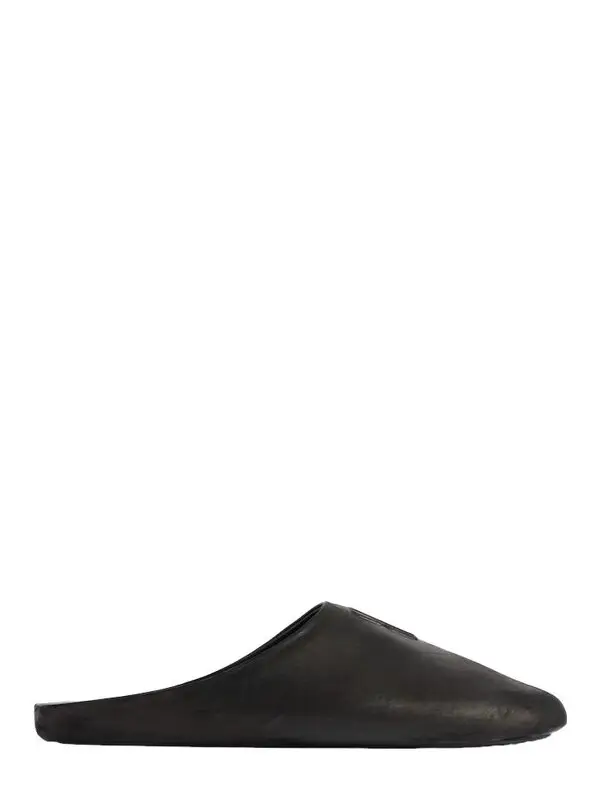 Balenciaga Château Flat Mules - Black