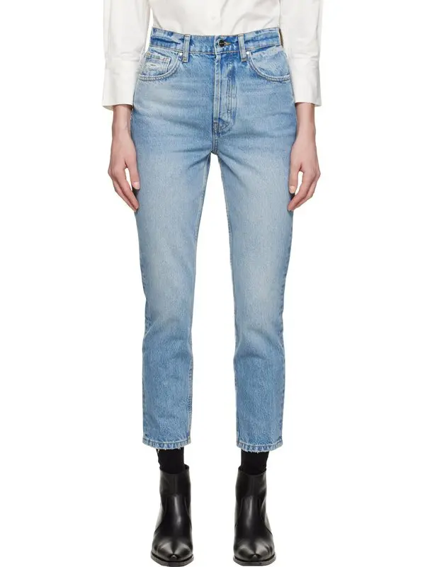 ANINE BING Sonya Straight-leg Jeans - Blue