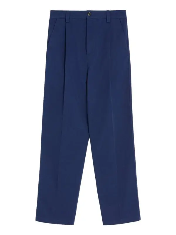 Valentino Garavani Vlogo Signature Pleat Detailed Pants - Blue
